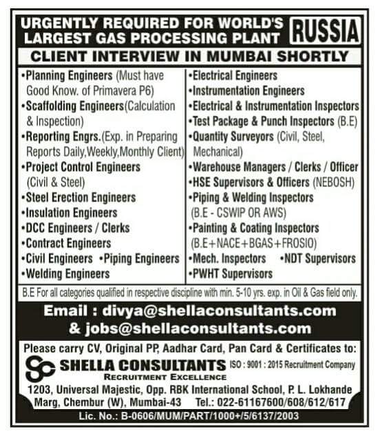 Gulf Job Interview In Mumbai August 30, 2025